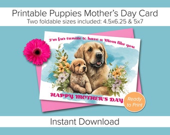 Printable Mothers Day Card. Hedgehog Card. Digital Mother's Day Card ...