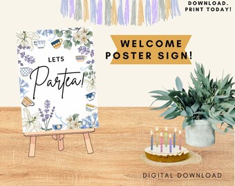 Let’s Partea Sign - Etsy