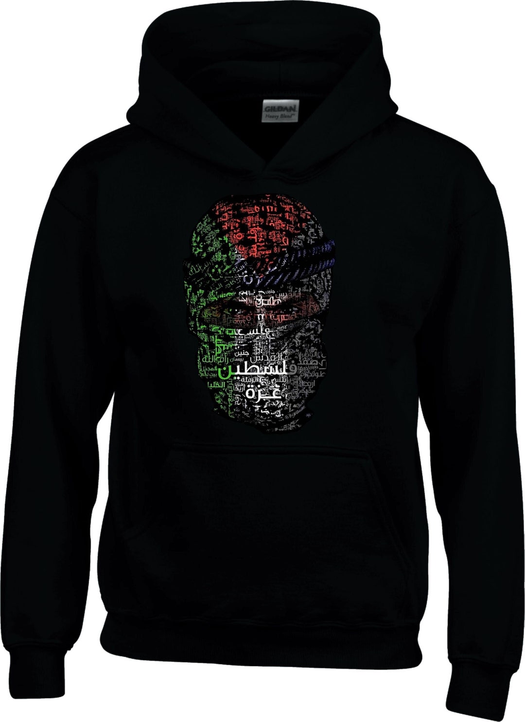 Palestine Face Hoodie Save Palestine Save Gaza Pullover - Etsy