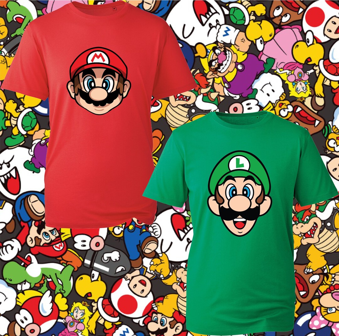 Super Mario and Luigi T-shirt, Mario and Luigi Shirt, Vintage Game ...