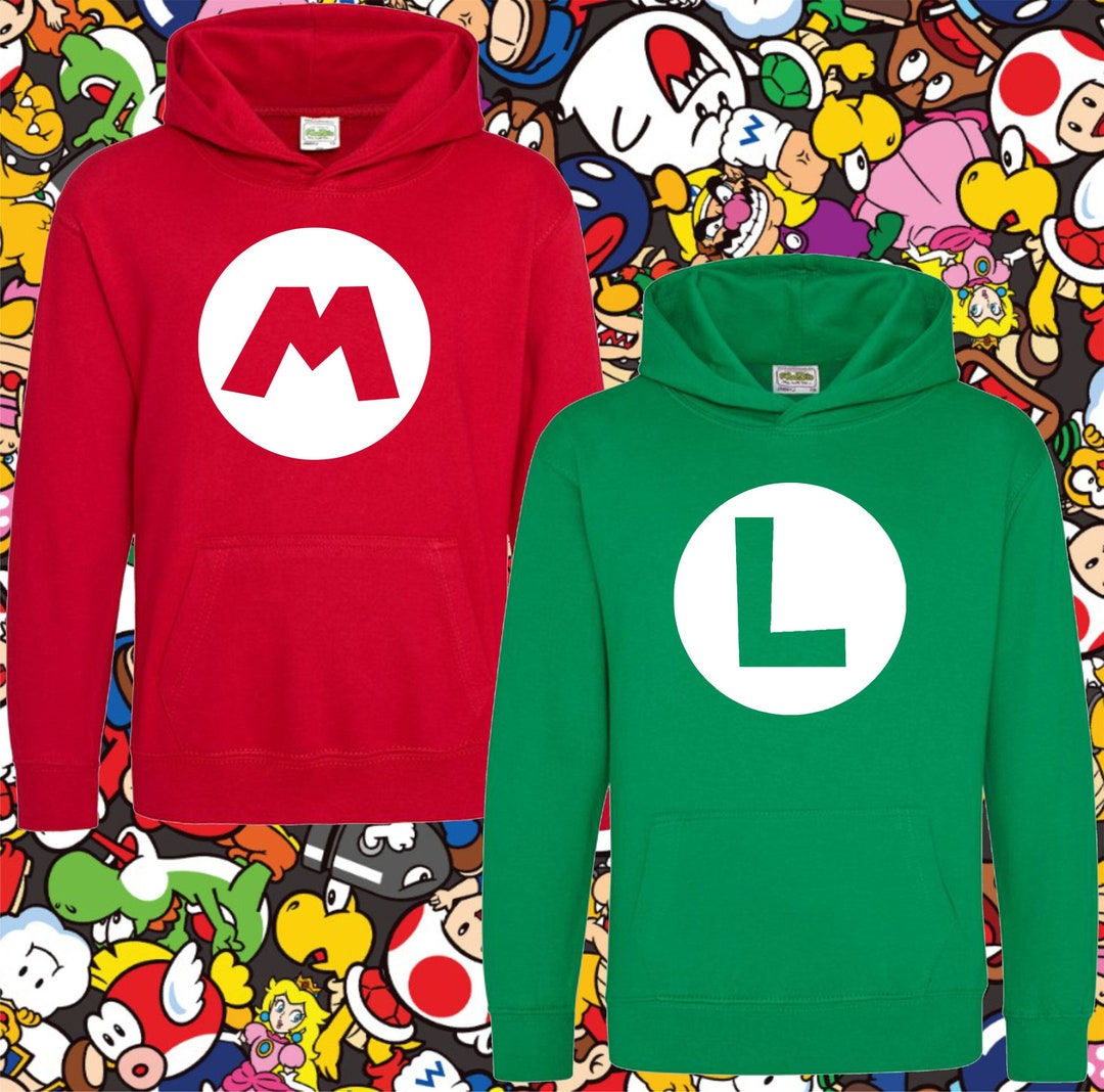 Super Mario And Luigi Hoodie Super Mario And Luigi Jumper Vintage