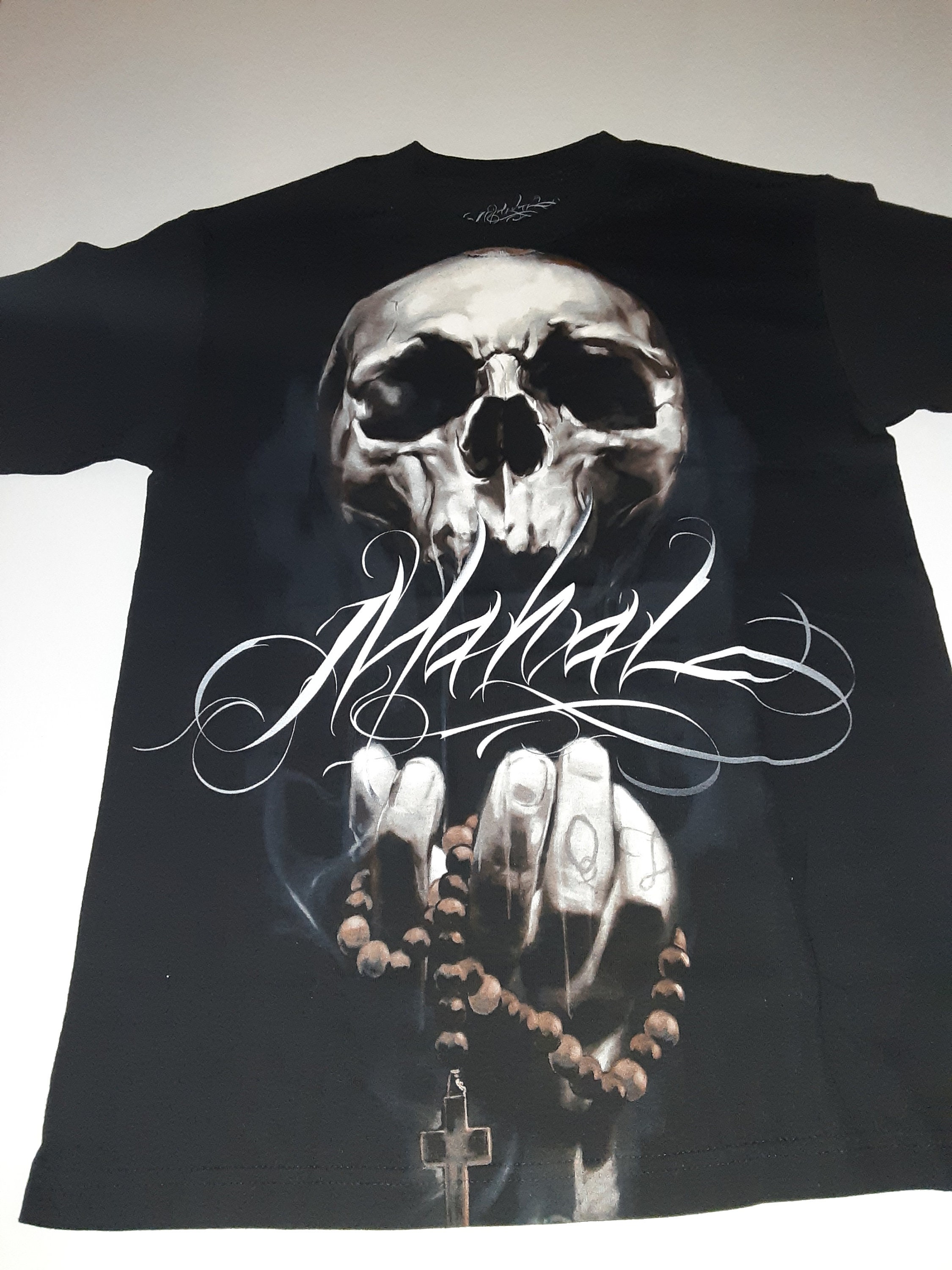 Vintage Sullen Art by Simon Hayag Custom Tattoo Skull Graphic Tee Shirt ...