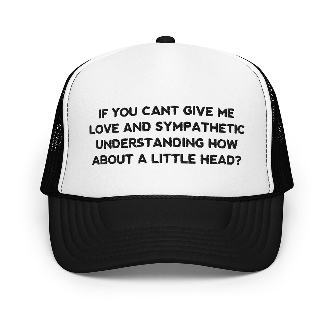 How About a Little Head Funny Foam Trucker Hat Embroidered Foam Cap for ...