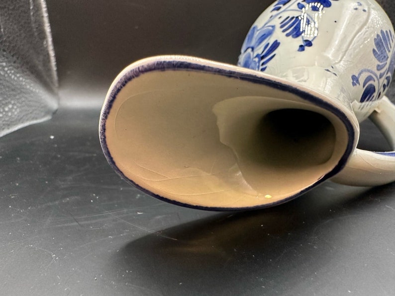 Vintage Delft Blue Jug, Made in Holland Hand Painted Jug, Vintage Delft ...