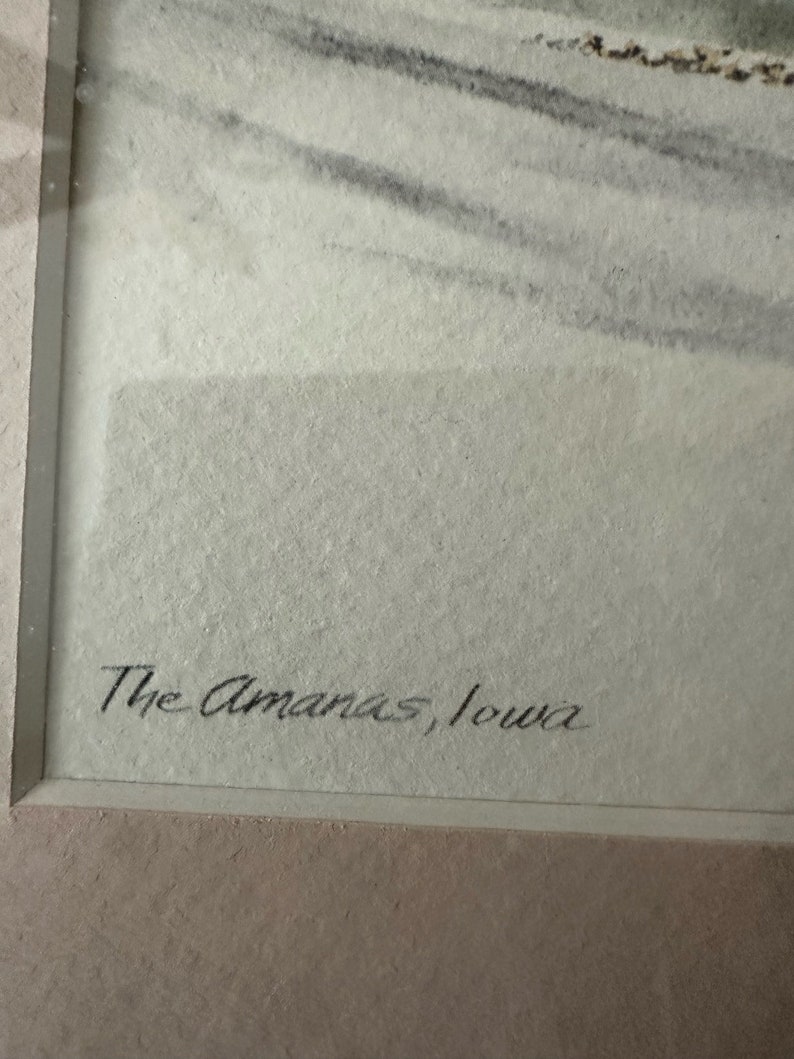 Watercolor Prints by Artist Stan Haring of Iowa City, Iowa. Amanas ...