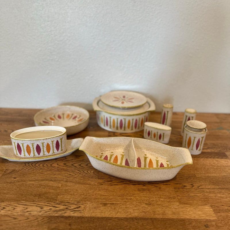 Vintage Red Wing Dishes - Etsy