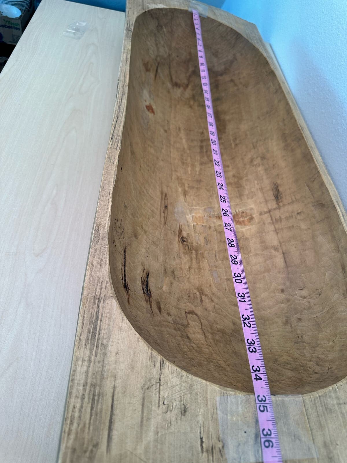 Antique Wooden Trencher Dough Bowl, Rustic, Farmhouse, Primitive ...