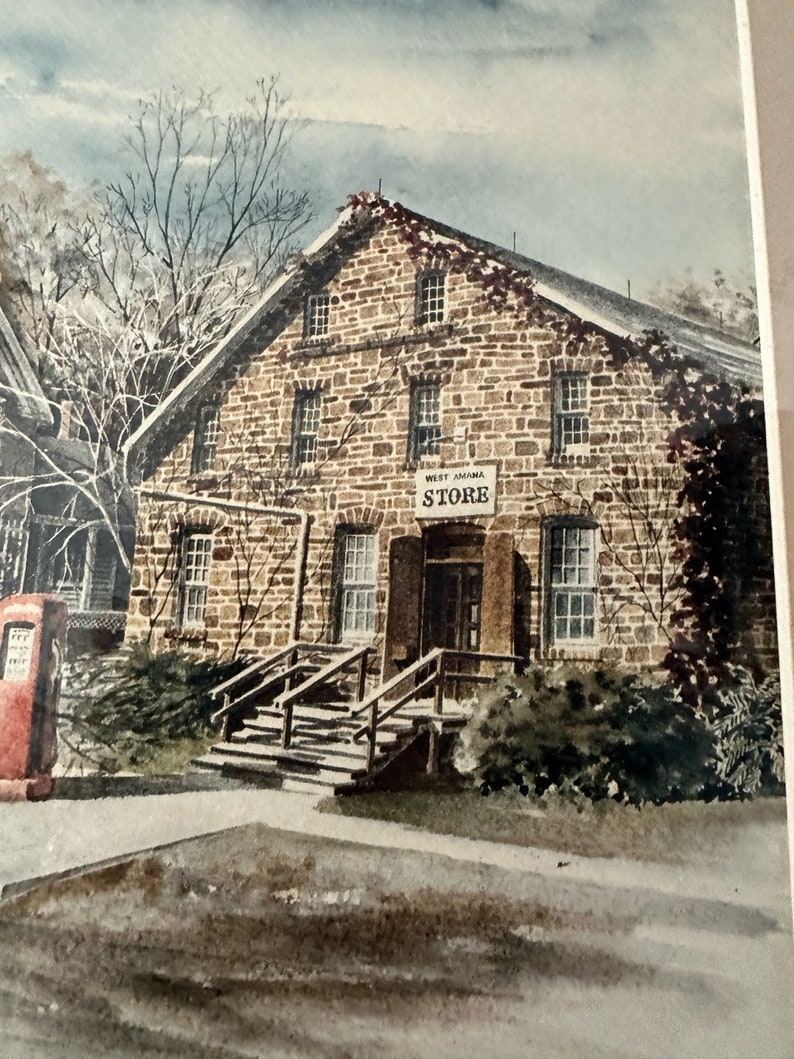 Watercolor Prints by Artist Stan Haring of Iowa City, Iowa. Amanas ...