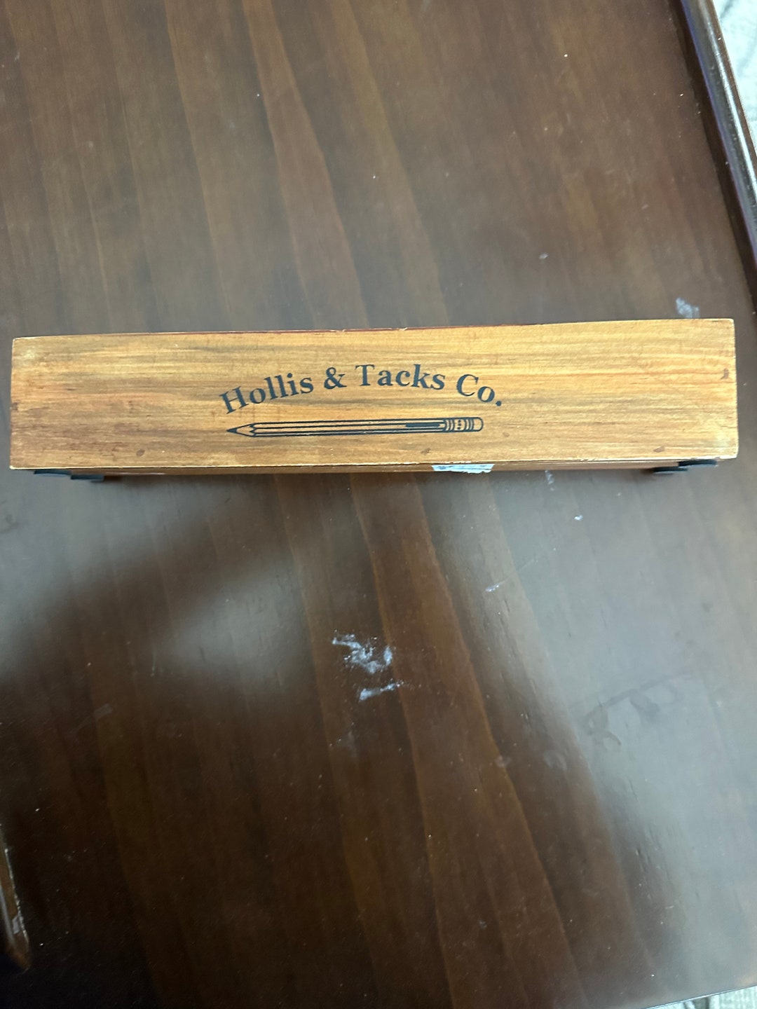 Vintage Wooden Pencil Case and 9-inch Ruler, Hollis & Tacks Co. - Etsy