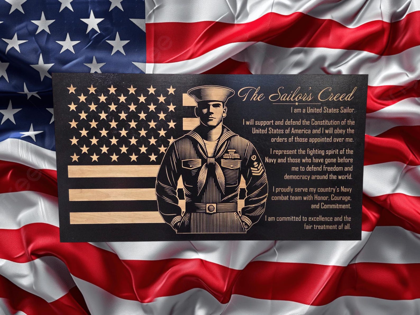 Navy Sailors Creed Plaque! - Etsy