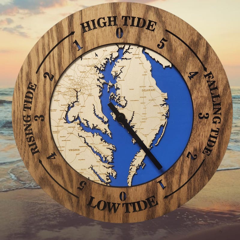 Nautical Clock With Tide - Etsy