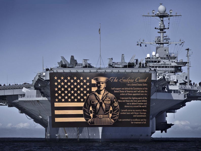 Navy Sailors Creed Plaque! - Etsy