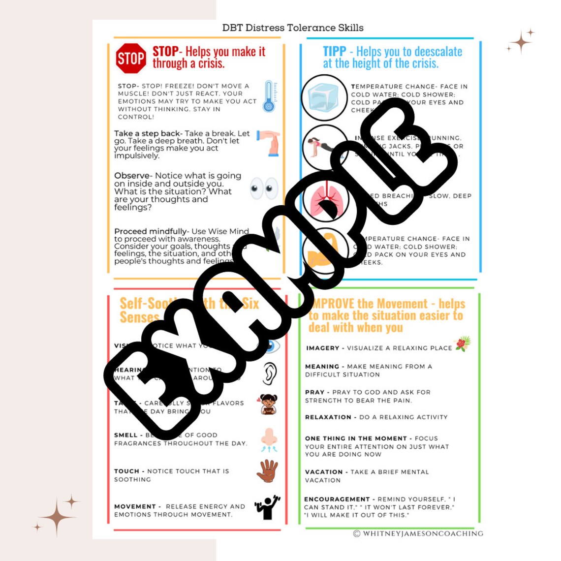 DBT Flashcards, DBT Skills, DBT Regulation Skills - Etsy