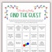 Find the Guest Bingo, Find the Guest, Find the Guest Christmas ...