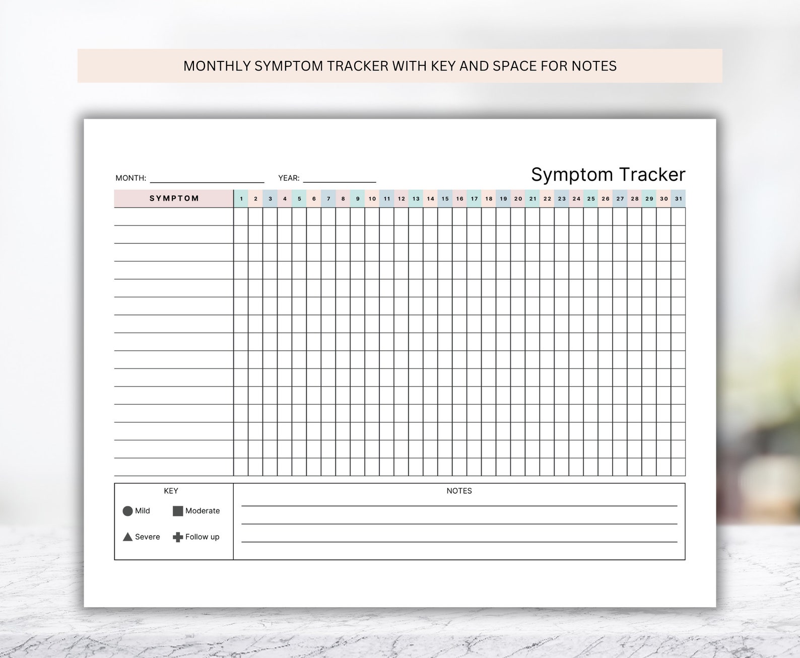 Medication Tracker Bundle, Monthly Medication Chart, Printable Medicine ...