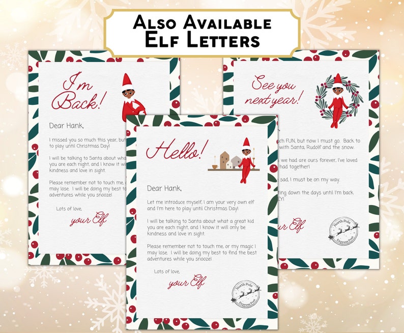 Editable Letter From Santa, Santa Letter, North Pole Letter, From the ...