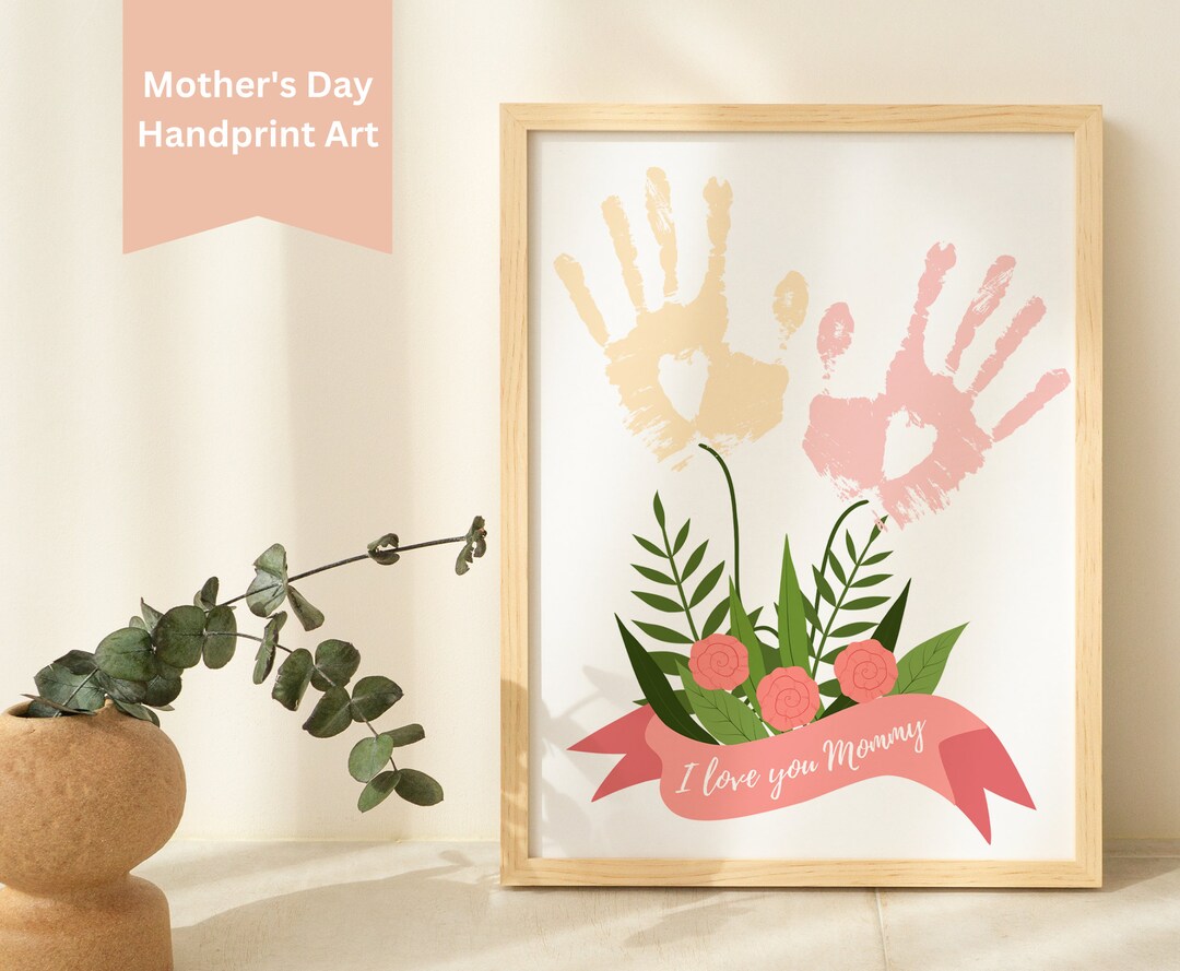 Mothers Day Classroom Craft Activity, Printable Handprint Art, Mothers ...