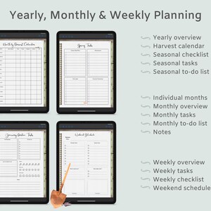 Digital Garden Planner, Gardening Journal Notebook, Plant Planner ...