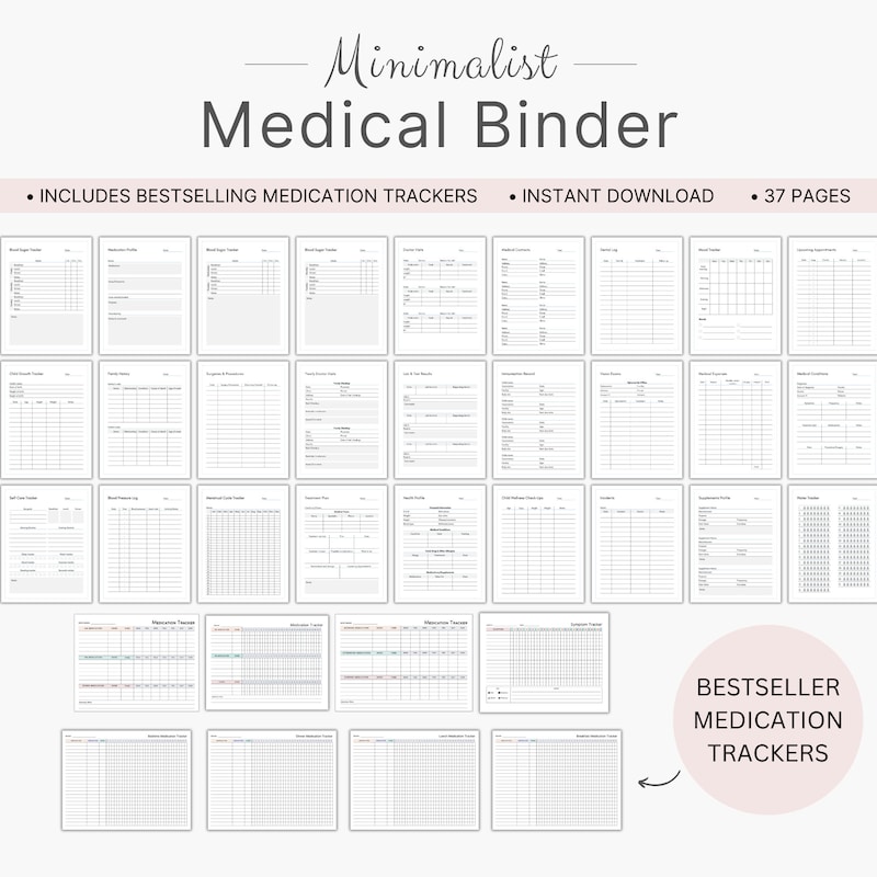 Medical Binder - Etsy