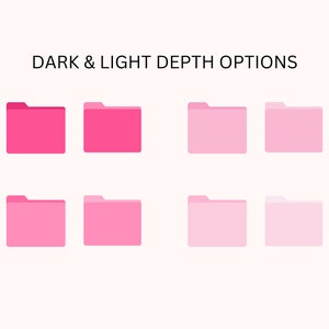 Desktop Folder Icons for Mac and Windows, Mac Folder Icons, Pink ...