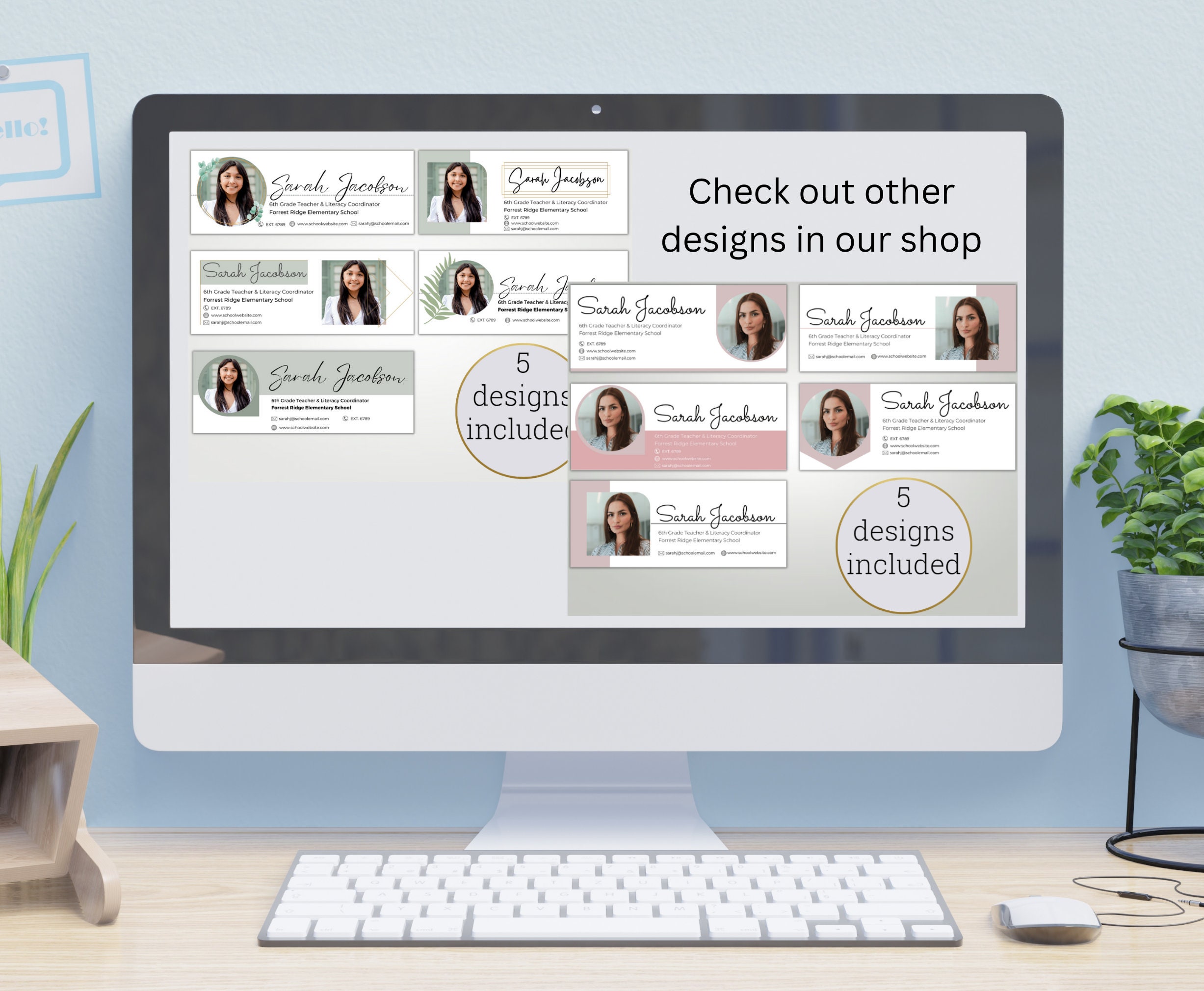Email Signature, Email Signature Teacher, Email Template, Teacher Email ...