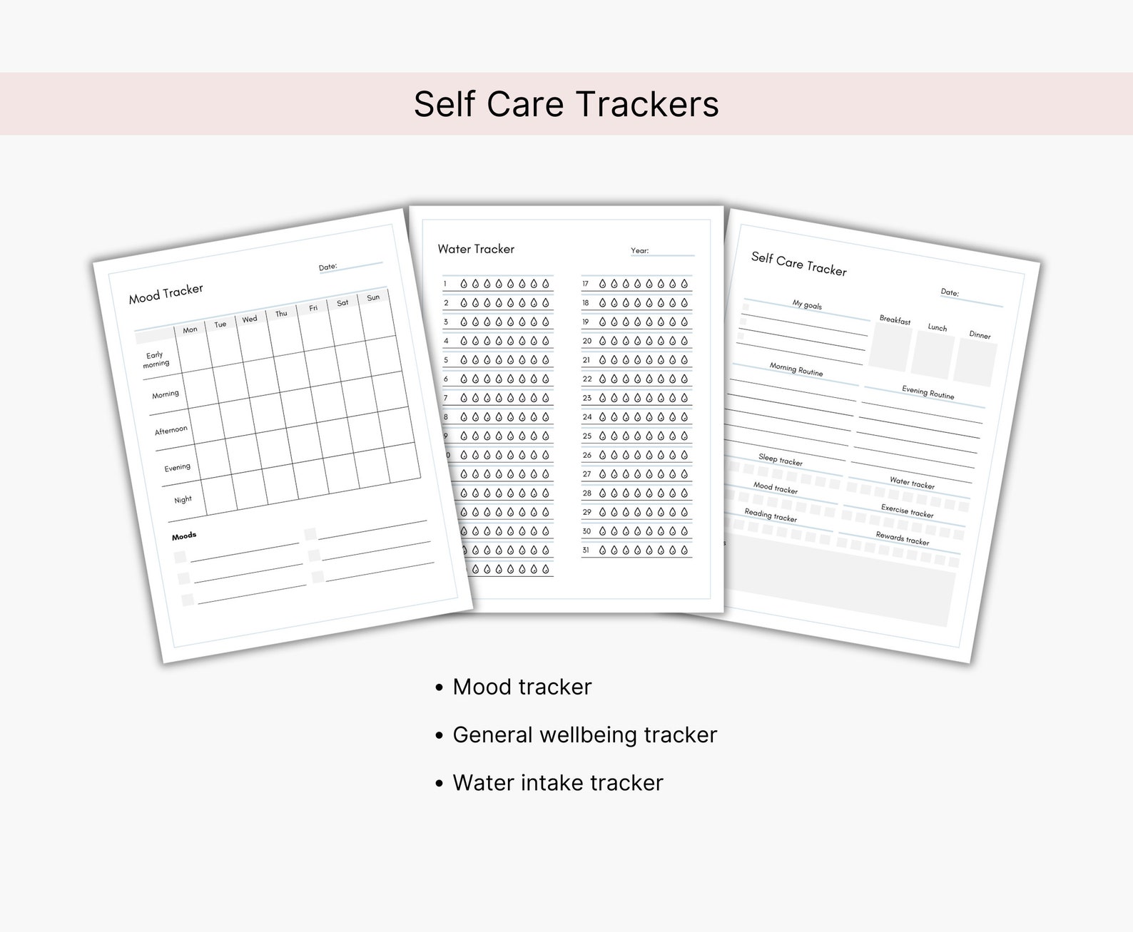 Blood Sugar Log, Printable Diabetes Planner, Medication Tracker, Health ...