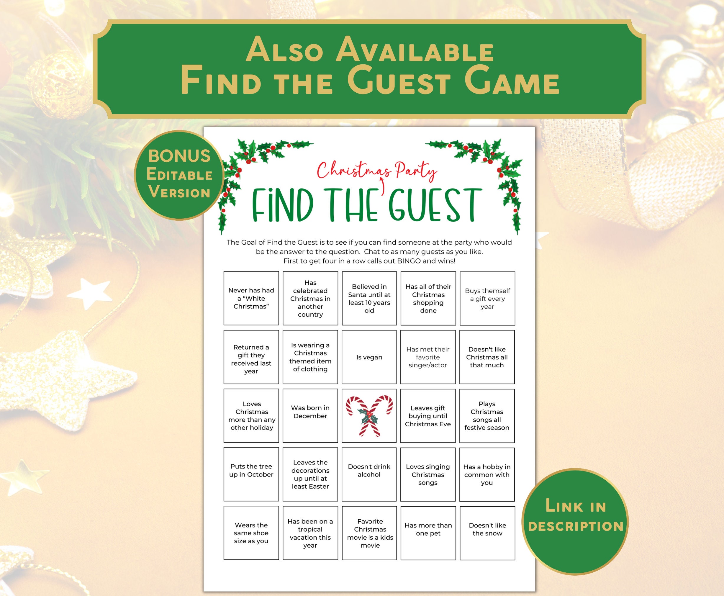 Would You Rather Editable Christmas Game, This or That, Christmas Party ...