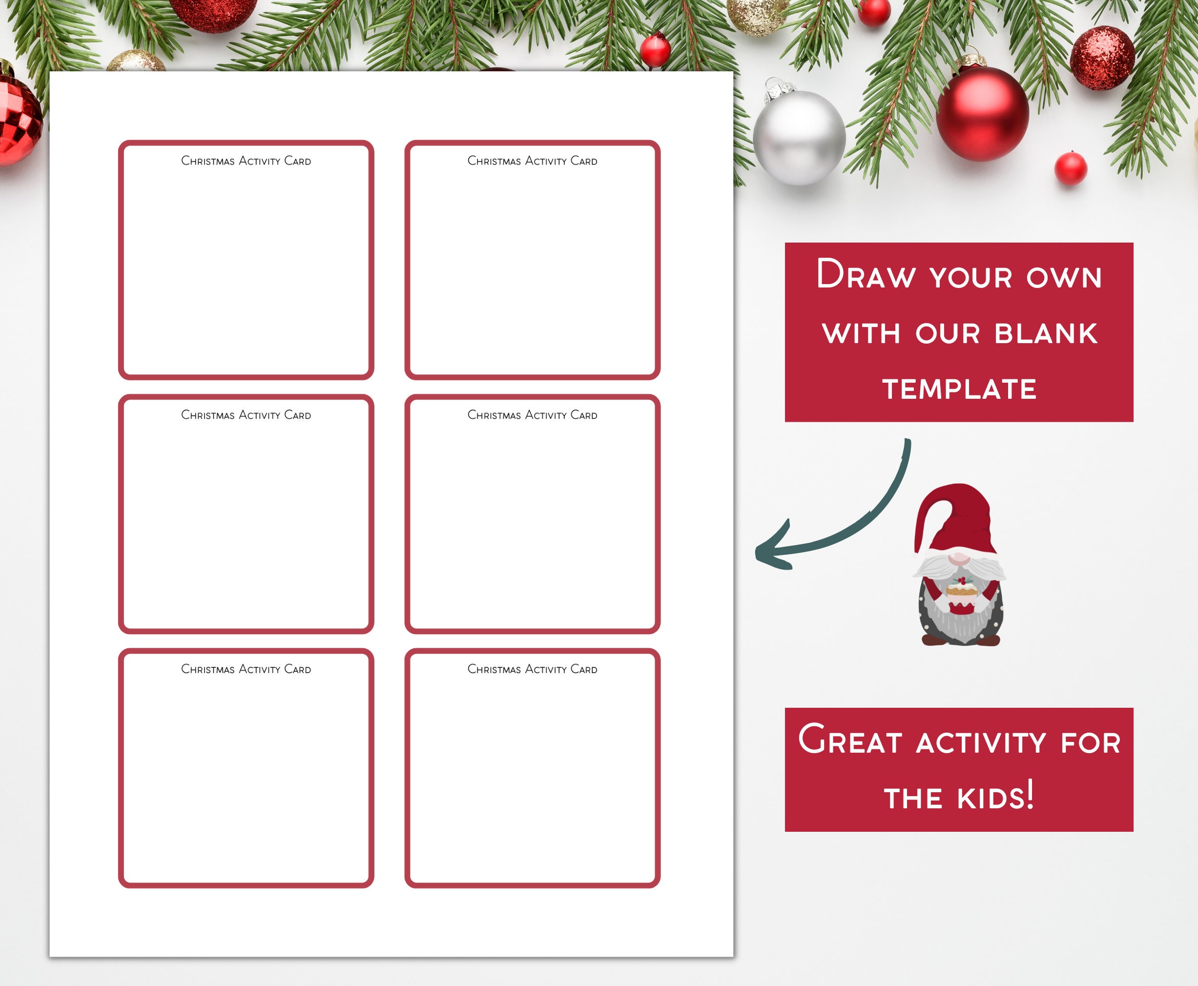 Editable Advent Calendar Activity Cards Christmas Countdown - Etsy