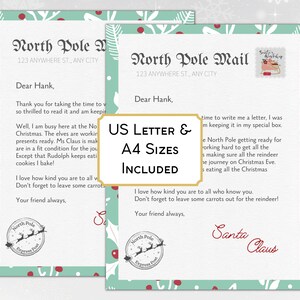 Printable Letter From Santa for Kids, Letter From Santa Claus, Letter ...