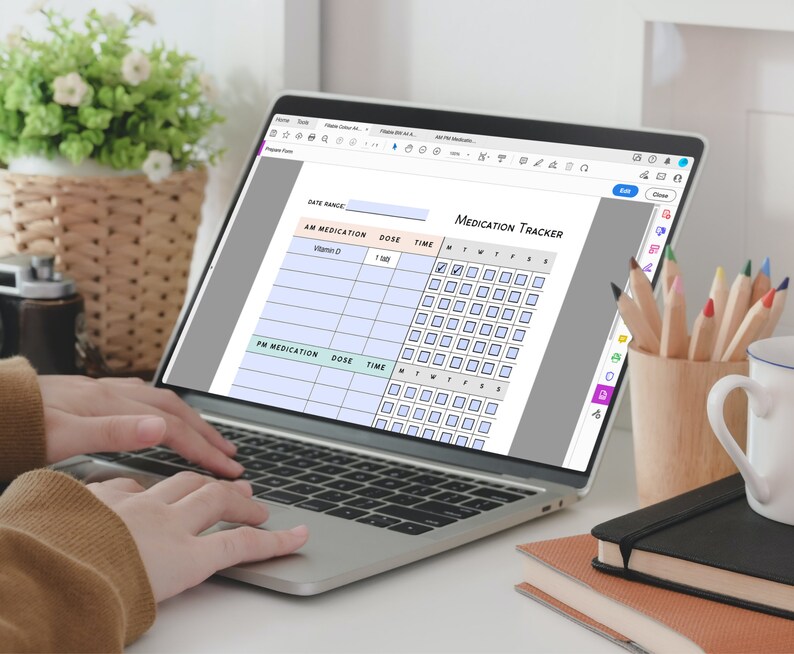 Medication Tracker, Minimalist Medicine Tracker Log, Printable ...