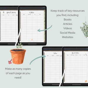 Digital Garden Planner, Gardening Journal Notebook, Plant Planner ...