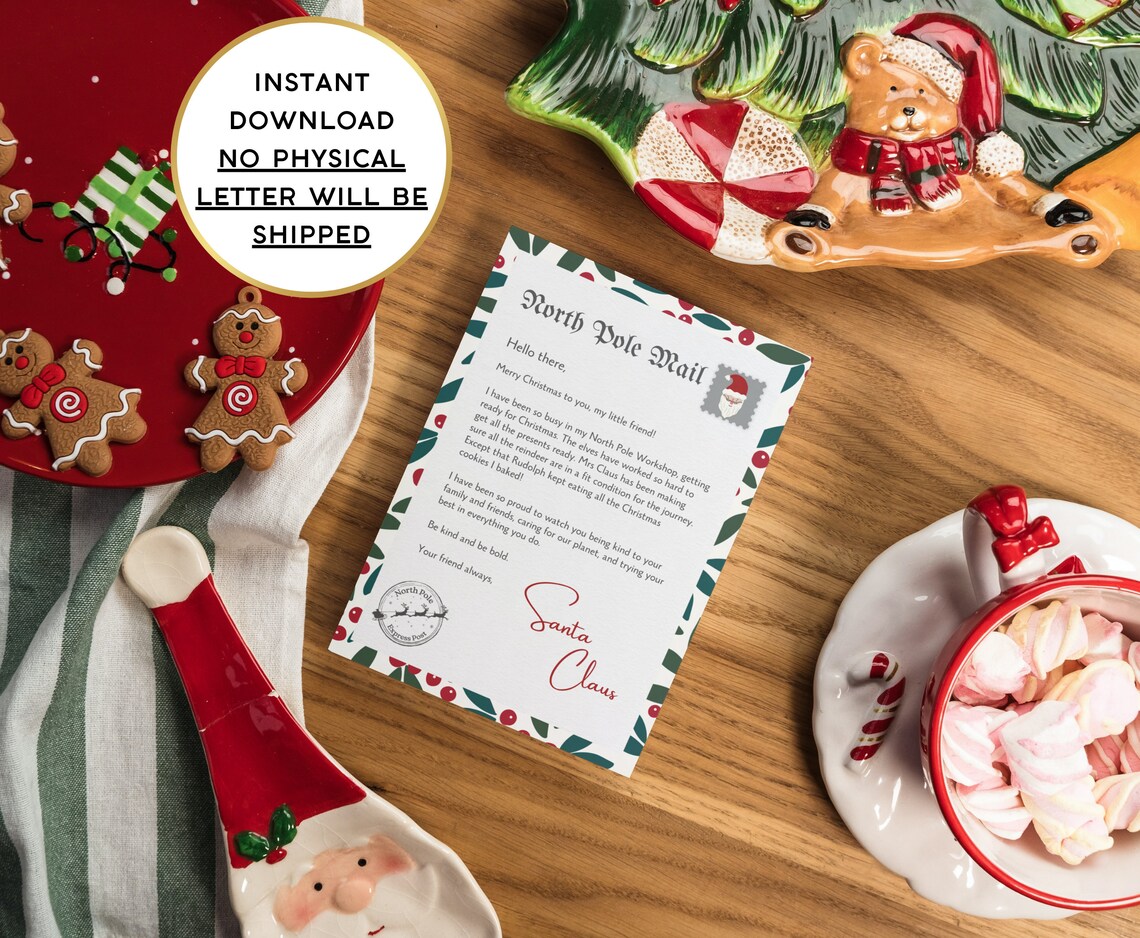Letter From Santa, Santa Letter, Father Christmas Letter, From the Desk ...