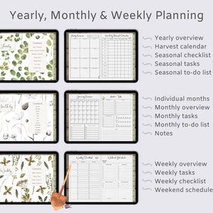 Garden Planner Digital, Goodnotes Seed Log Book, Gardening Journal ...
