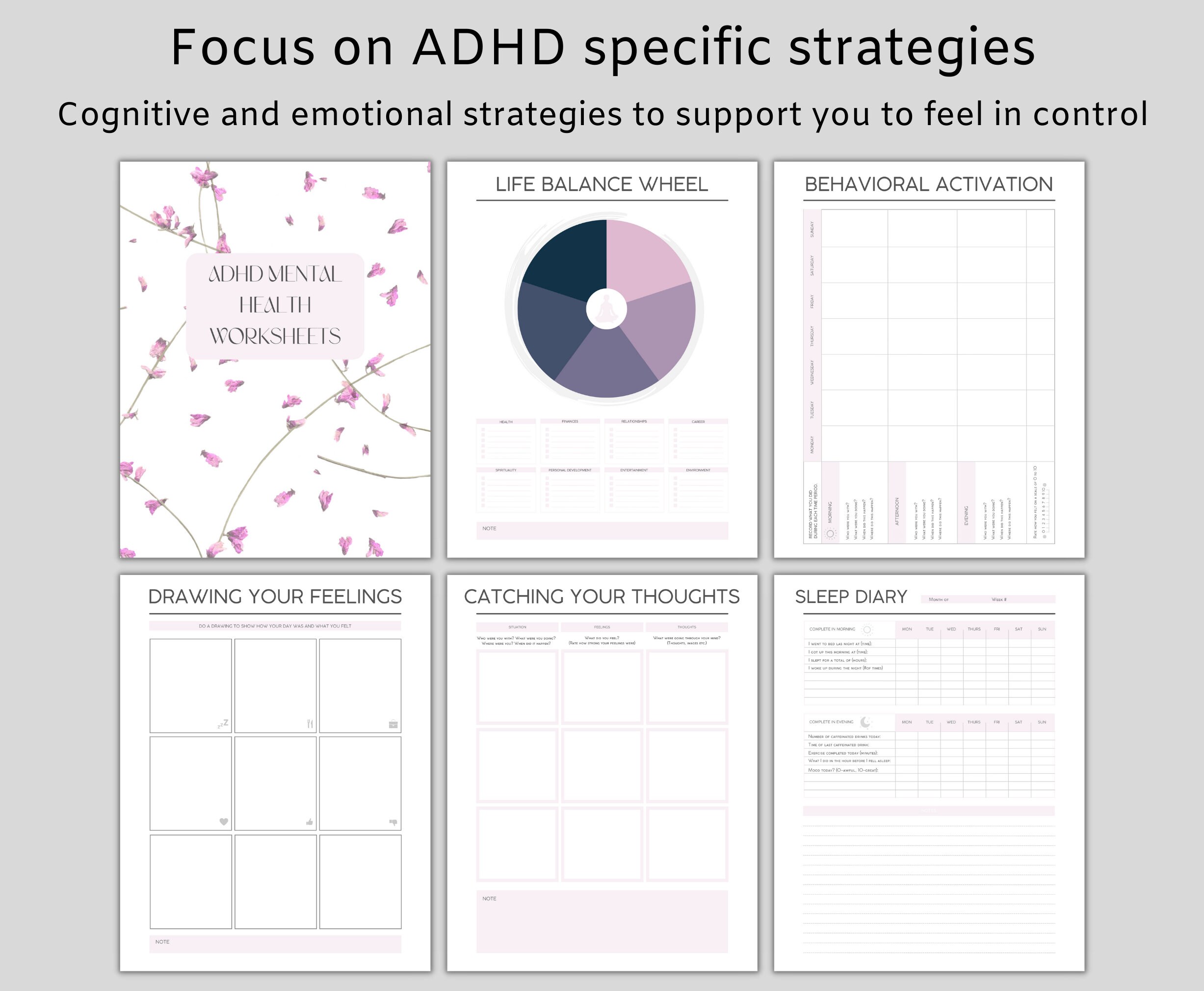 Printable ADHD Planner, ADHD Daily Planner, Easy Download & Print, ADHD ...