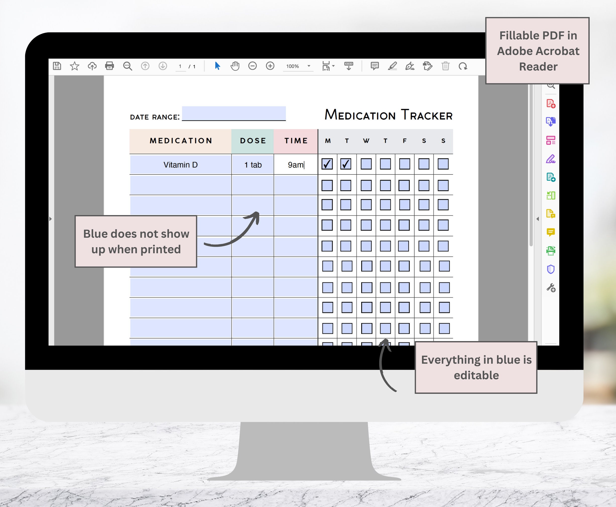 Medication Tracker, Symptom Tracker, Medicine Log, Printable Medication ...