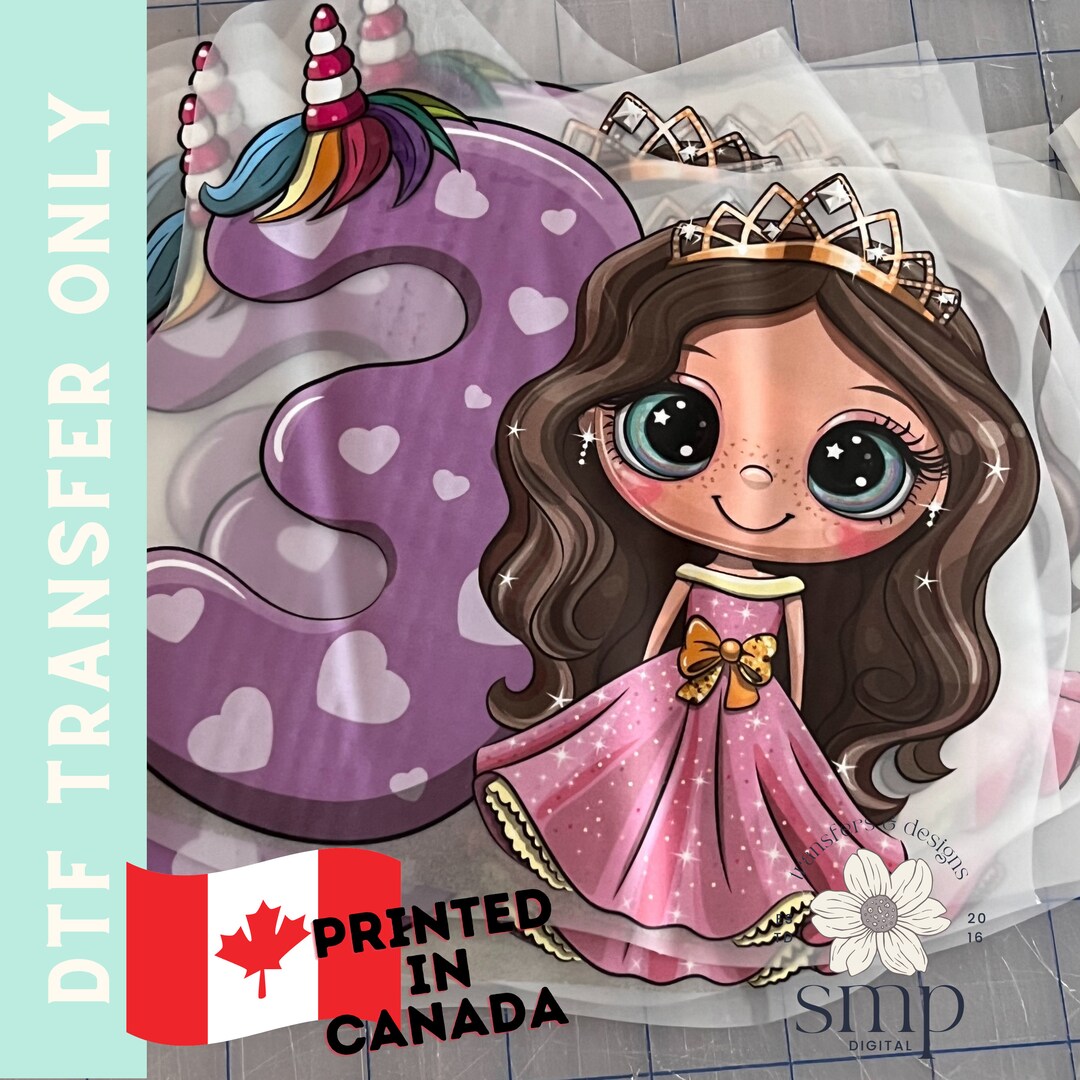 3nd Birthday, Direct to Film, Ready for Press Heat Transfers, DTF ...