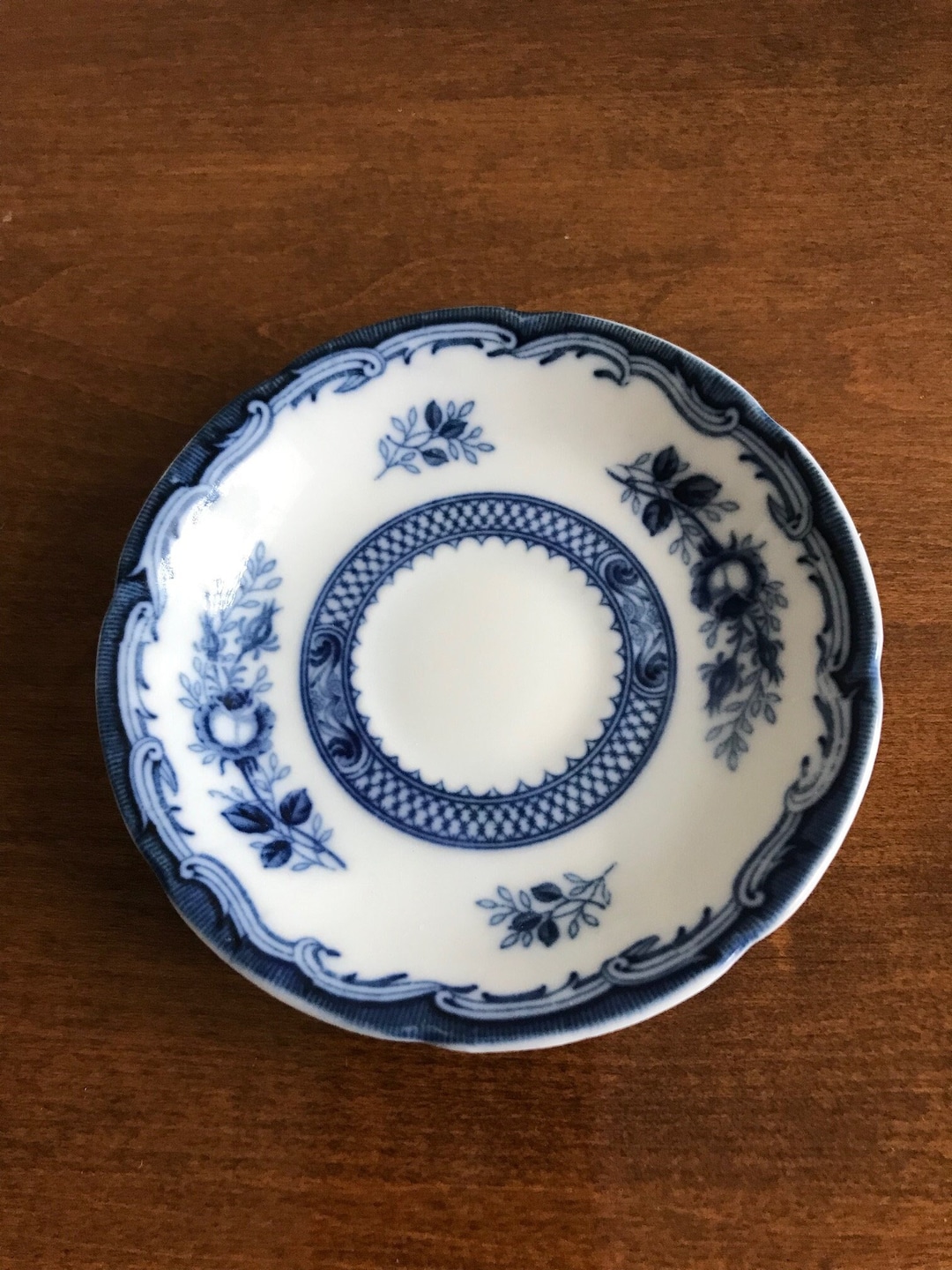 Blue Rose Fine China Saucer - Etsy