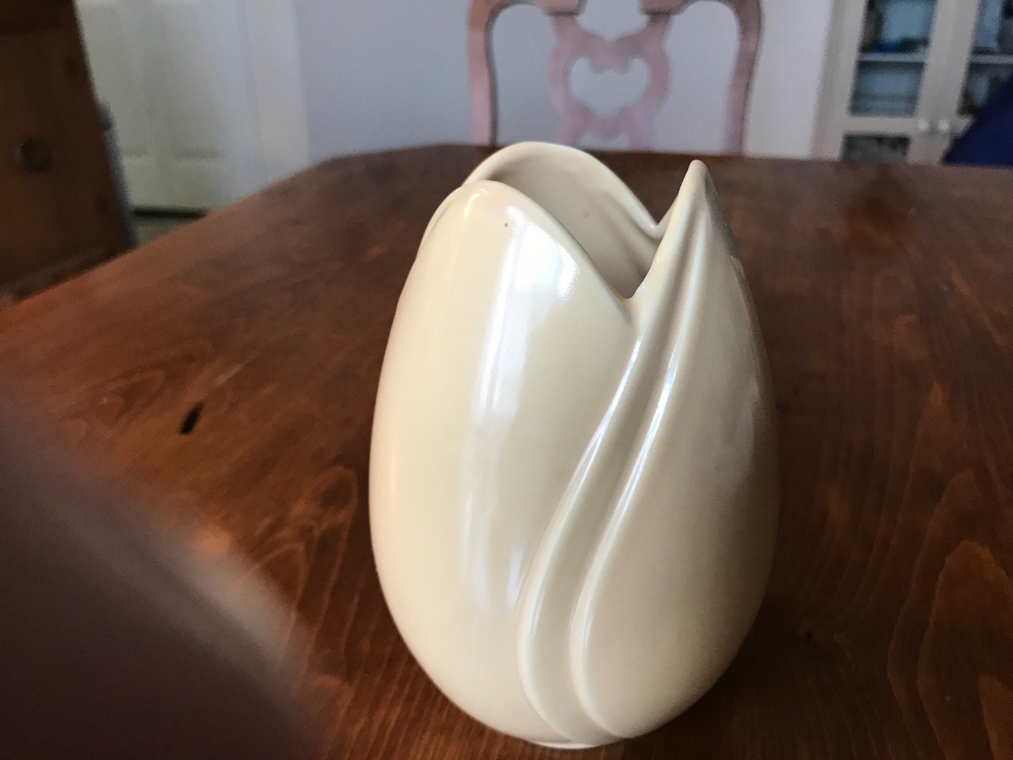 Antique Yellow Tulip Vase - Etsy