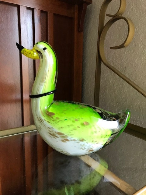 Vintage Murano Hand Blown Glass Duck - Etsy