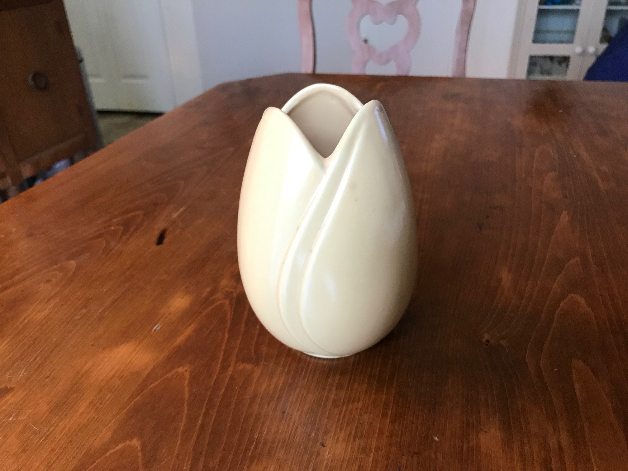 Antique Yellow Tulip Vase - Etsy