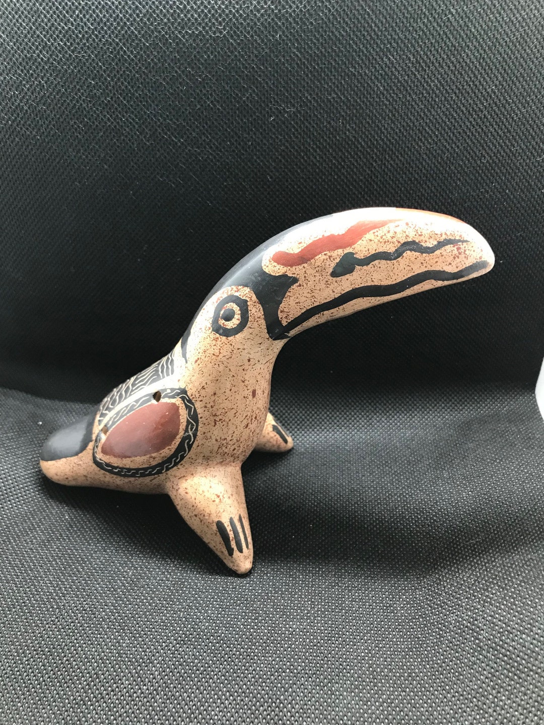 Hand-painted Ocarina Clay Toucan Flute - Etsy