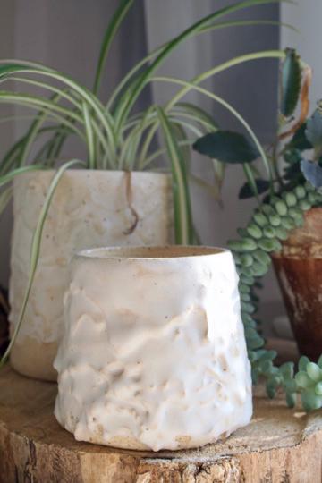 Funky Textured Handmade Ceramic Plant Pot L Planter L Pot White House ...