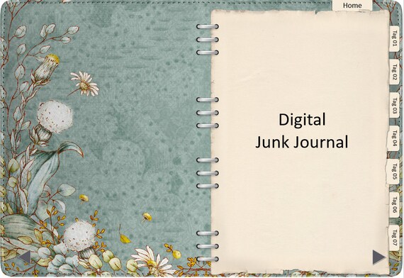 Digital Junk Journal Digital Planner Ipad Samsung Goodnotes - Etsy