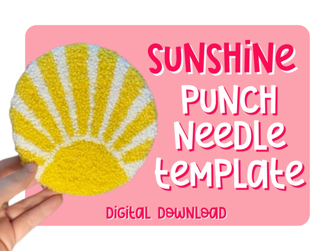 Punch Needle Template, Mug Rug, Punch Needle Pattern, Punch Needle ...