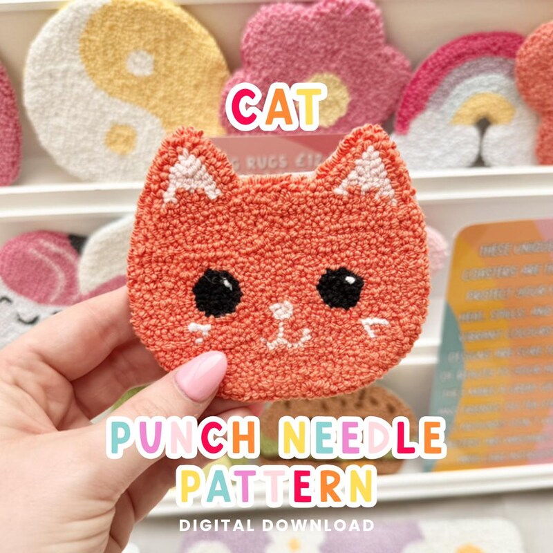 Punch Needle Cat - Etsy