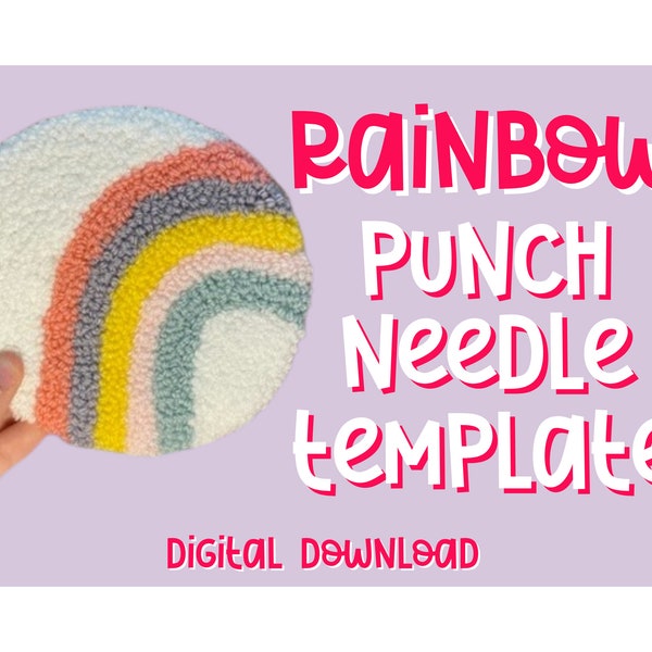 Punch Needle Rainbow - Etsy