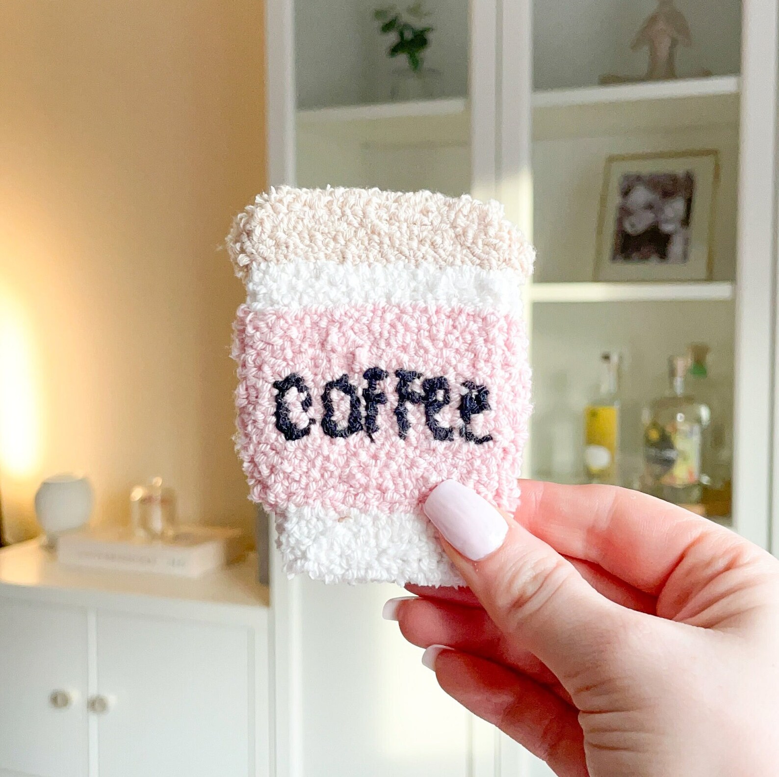 Punch Needle Template, Mug Rug, Punch Needle Pattern, Punch Needle ...