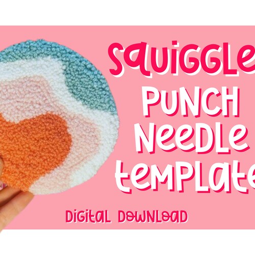 Punch Needle Template Mug Rug Punch Needle Pattern Punch - Etsy