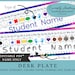 Tie Dye Desk Plate Template | Editable Student Names - Etsy