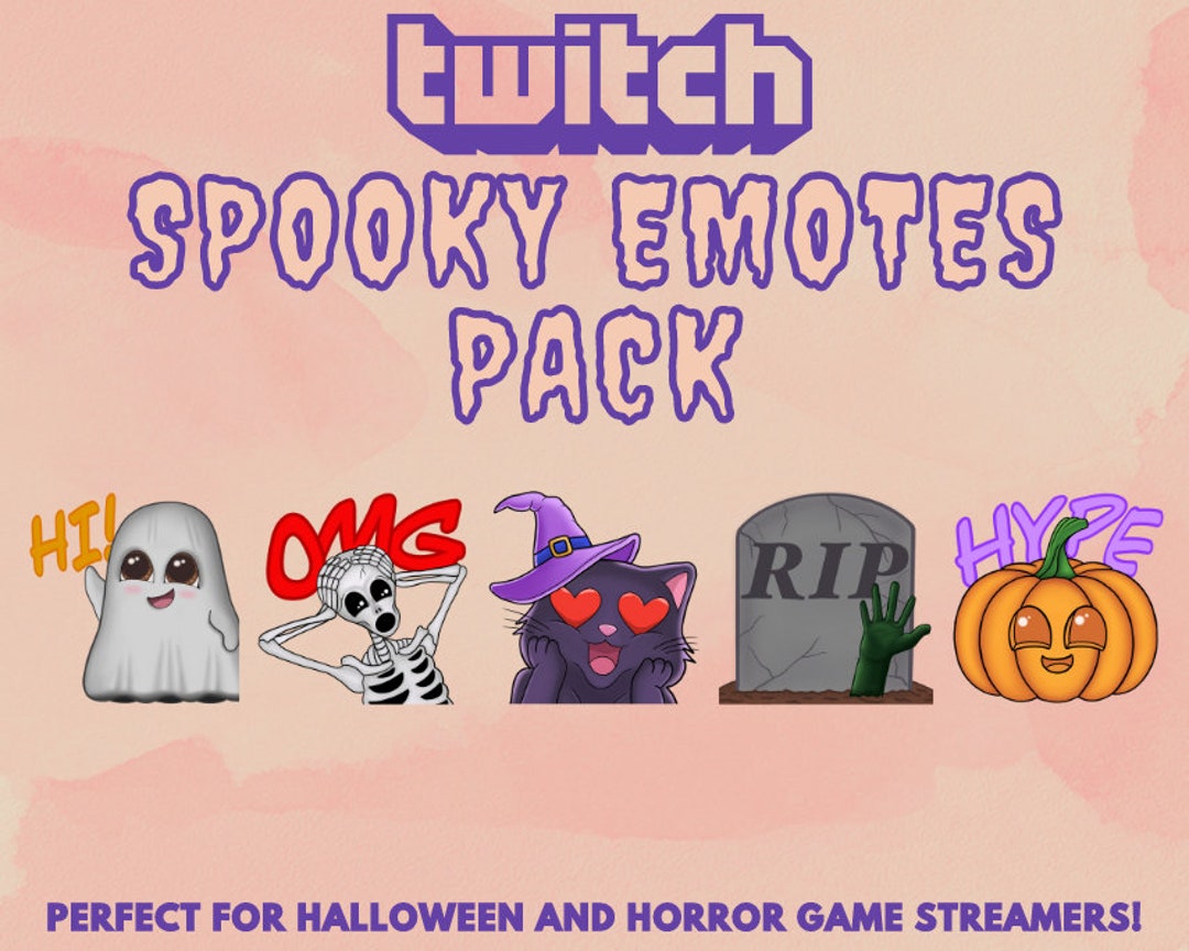 Spooky Twitch Emotes Pack - Etsy